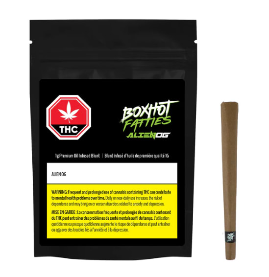 Alien Og Infused Blunt Boxhot 1g Sunrise Cannabis